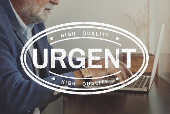Urgent Necessary Essential Important Concept Stock Photo - Image of ...