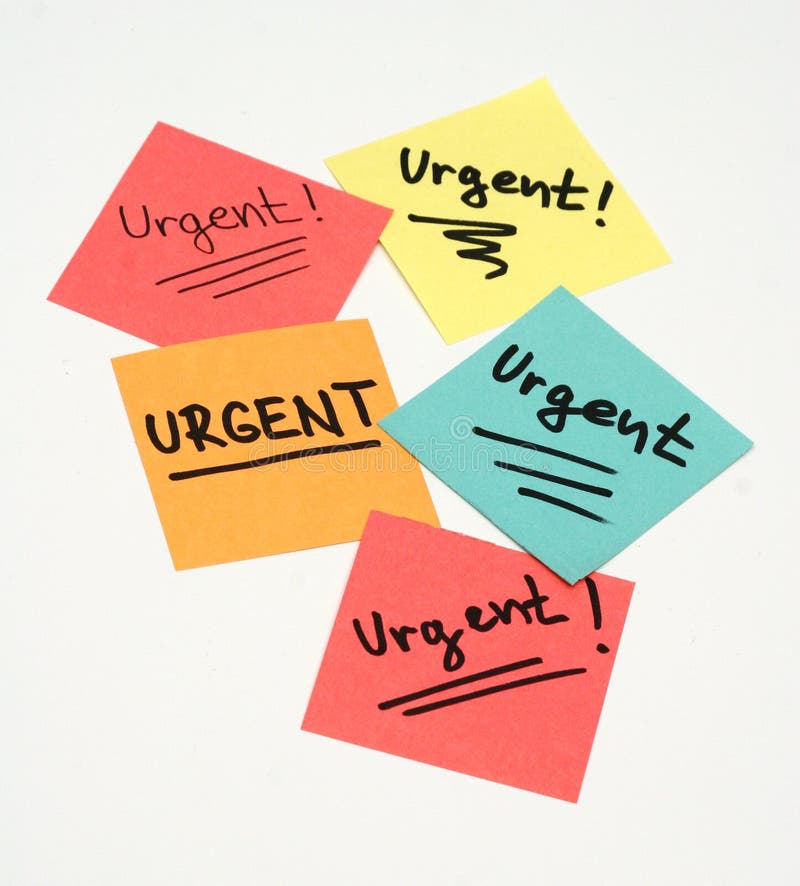 Urgent notes stock image. Image of paperwork, business - 529573