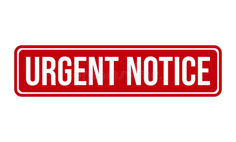 Urgent Notice Rubber Stamp. Urgent Notice Grunge Stamp Seal Vector ...