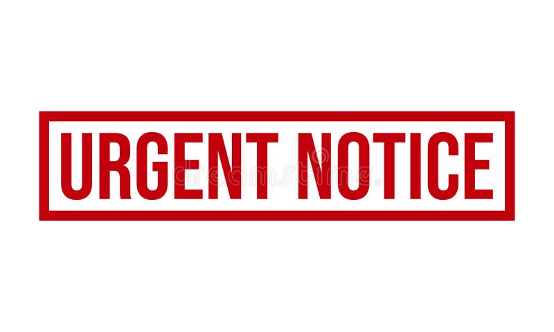 Urgent Notice Rubber Stamp. Urgent Notice Grunge Stamp Seal Vector ...