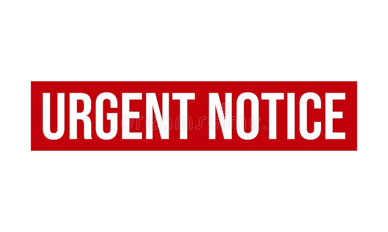 Urgent Notice Rubber Stamp. Urgent Notice Grunge Stamp Seal Vector ...