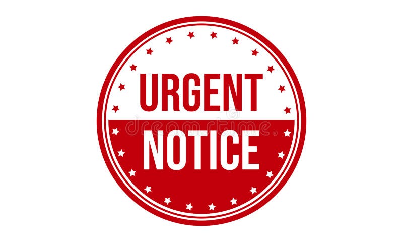 Urgent Notice Rubber Stamp. Urgent Notice Grunge Stamp Seal Vector ...