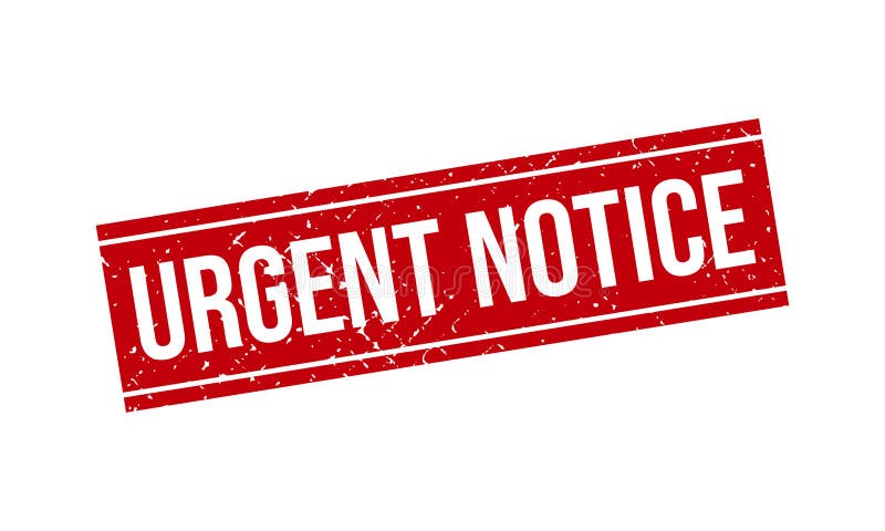 Urgent Notice Rubber Stamp. Urgent Notice Grunge Stamp Seal Vector ...