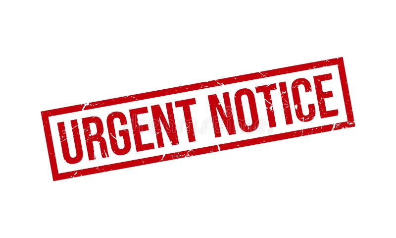 Urgent Notice Rubber Stamp. Urgent Notice Grunge Stamp Seal Vector ...