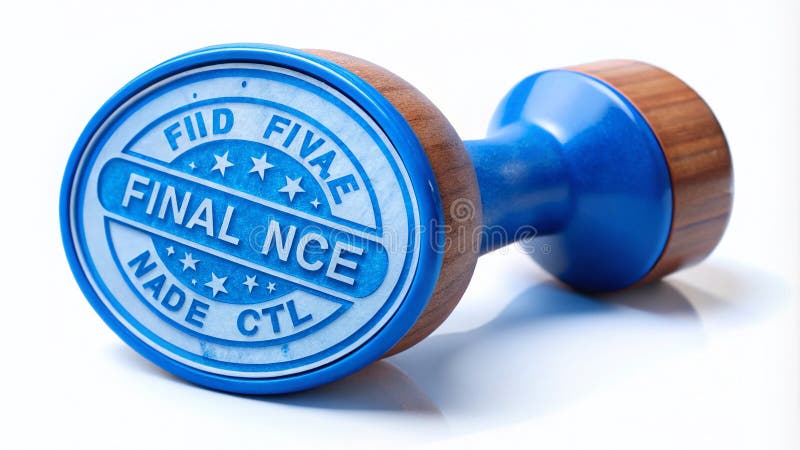 Urgent Official Notice Stamp Blue Circle Final Warning for Important ...