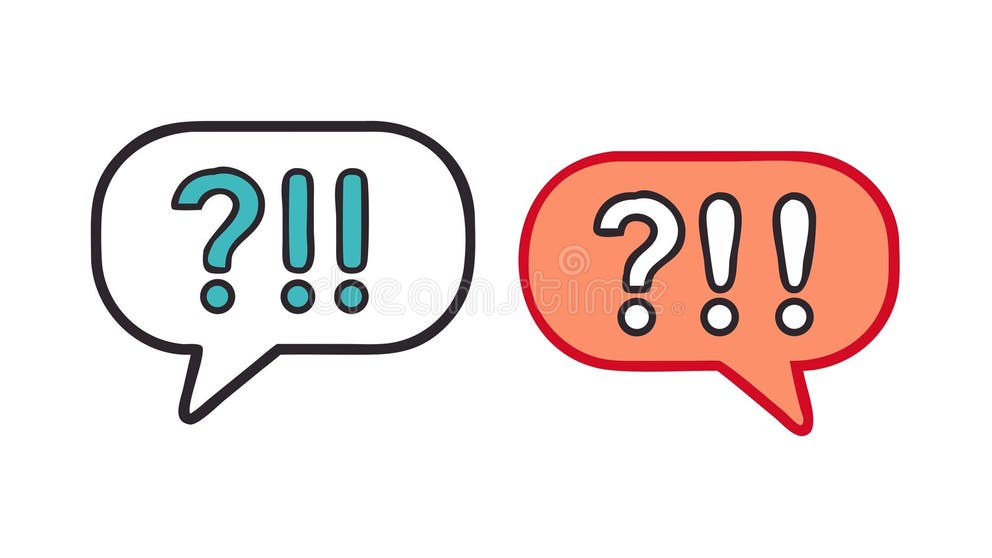 Urgent Query Chat, Confused Message Alert Vector Design Generative AI ...