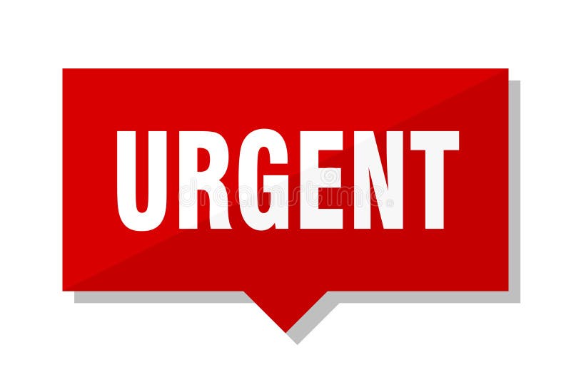 Urgent red tag stock vector. Illustration of sticker - 117581179