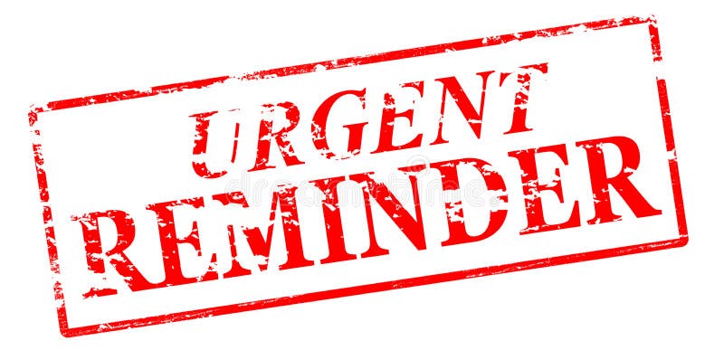 Urgent reminder stock illustration. Illustration of mecum - 104337638