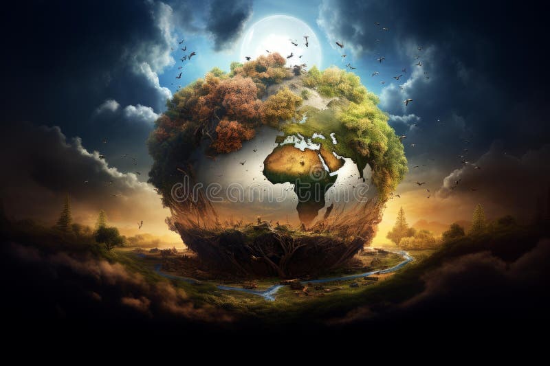 Urgent Save Planet Earth. Generate Ai Stock Image - Image of america ...