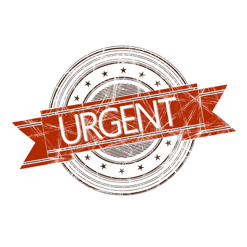 Urgent Stamp Word Immediate Emergency Action Required Stock ...