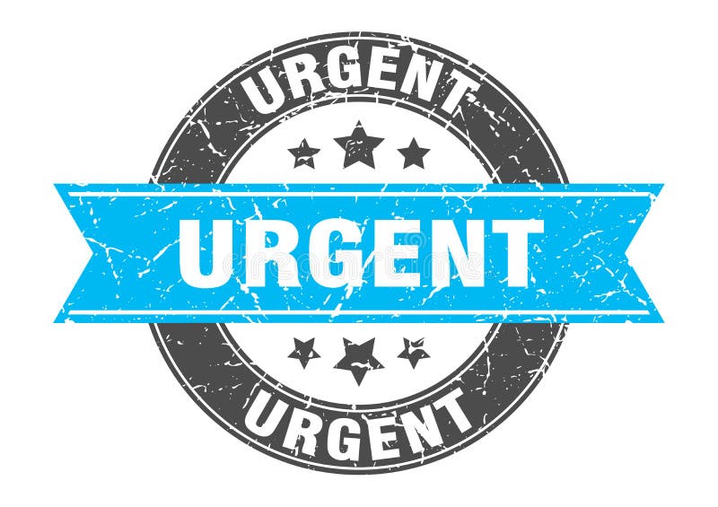Urgent Stamp. Urgent Round Grunge Sign Stock Vector - Illustration of ...