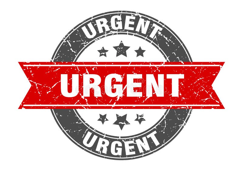 Urgent Stamp Word Immediate Emergency Action Required Stock ...
