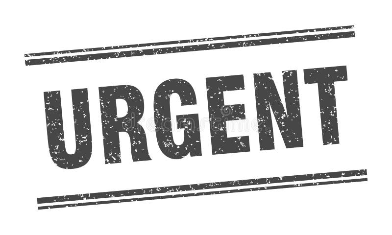 Urgent Stamp Word Immediate Emergency Action Required Stock ...