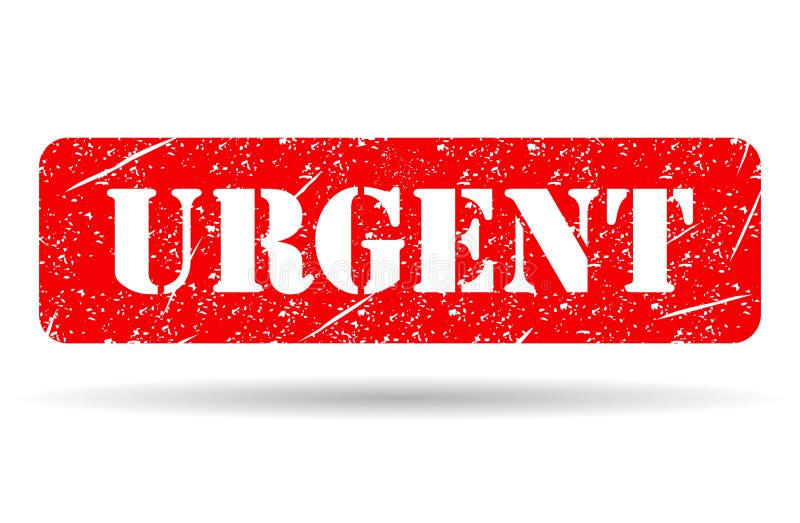 Urgent Stamp Symbol, Label Sticker Sign Button, Text Banner Vector ...