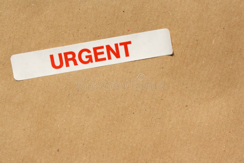 Urgent Documents for Despatch Stock Photo - Image of labelled, urgent ...
