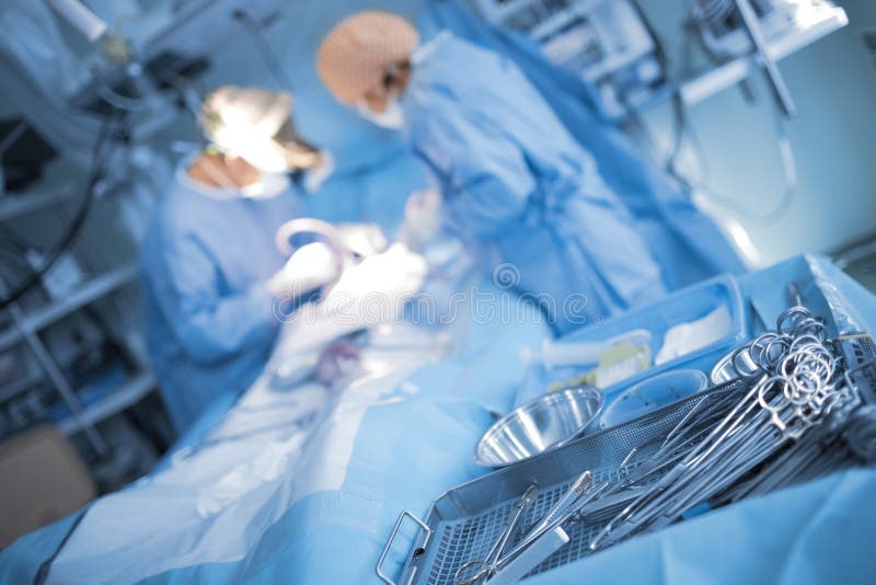 Urgent Surgical Treatment of Patient in the ICU Stock Image - Image of ...