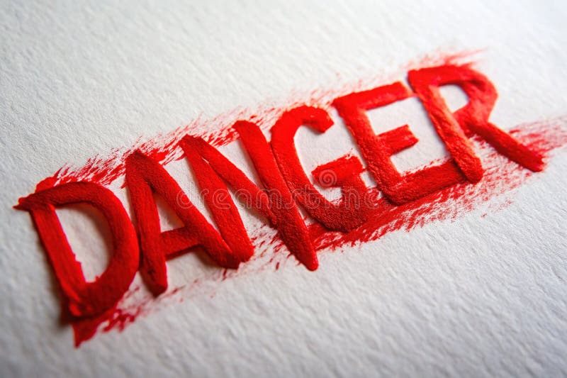 Urgent Warning Sign Red and White HighImpact Alert for Safety and ...