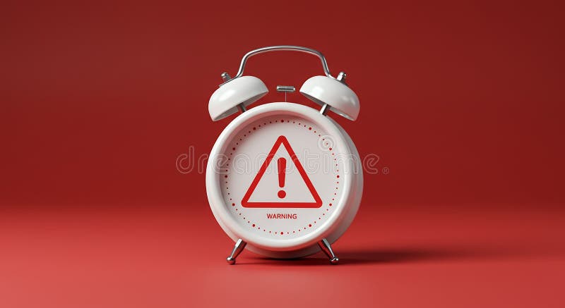 Urgent Warning! Time Running Out - Red Alert Clock Concept Stock Image ...