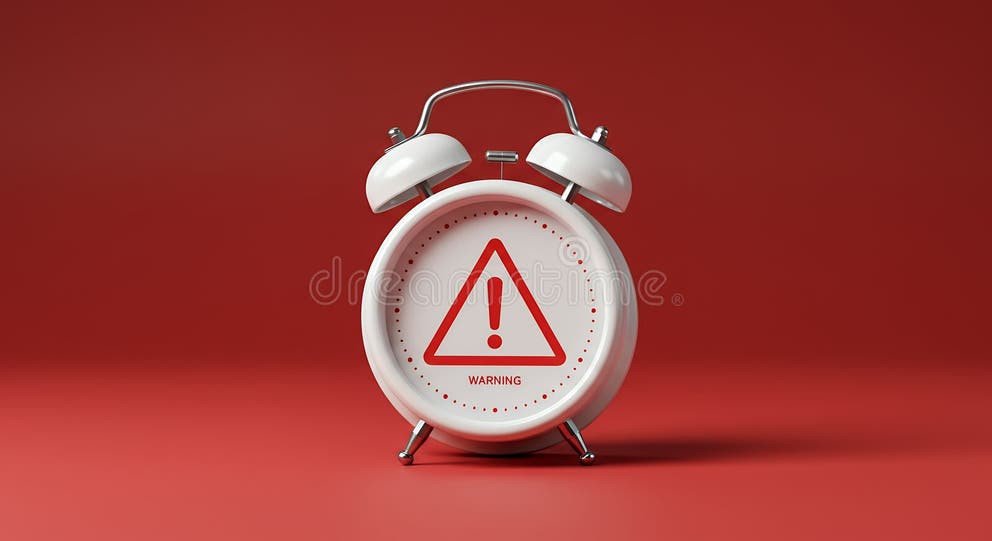 Urgent Warning! Time Running Out - Red Alert Clock Concept Stock ...