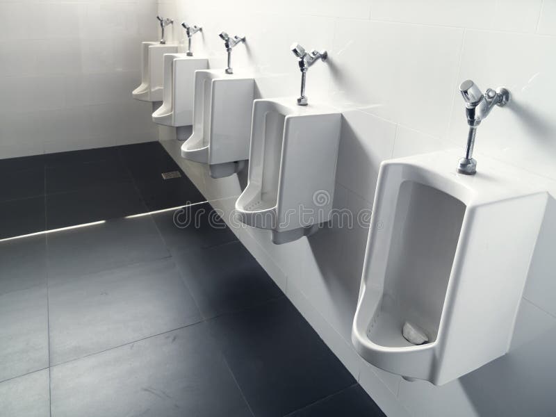 The urinal in the bathroom stock image. Image of chamber - 100322375