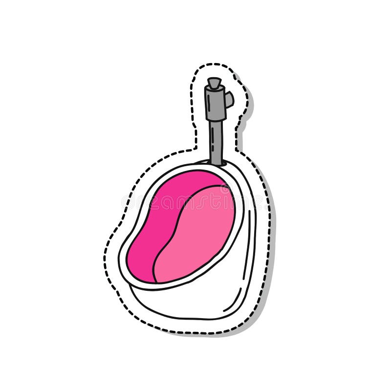 Urinal doodle icon stock illustration. Illustration of sketch - 182102118