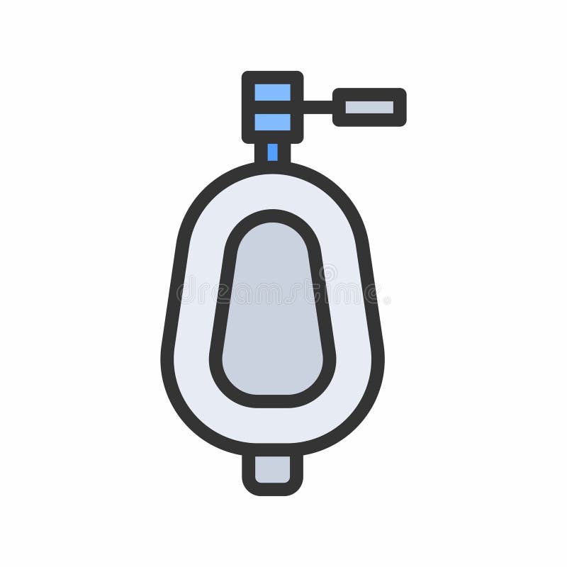 Urinal icon vector image. stock illustration. Illustration of water ...