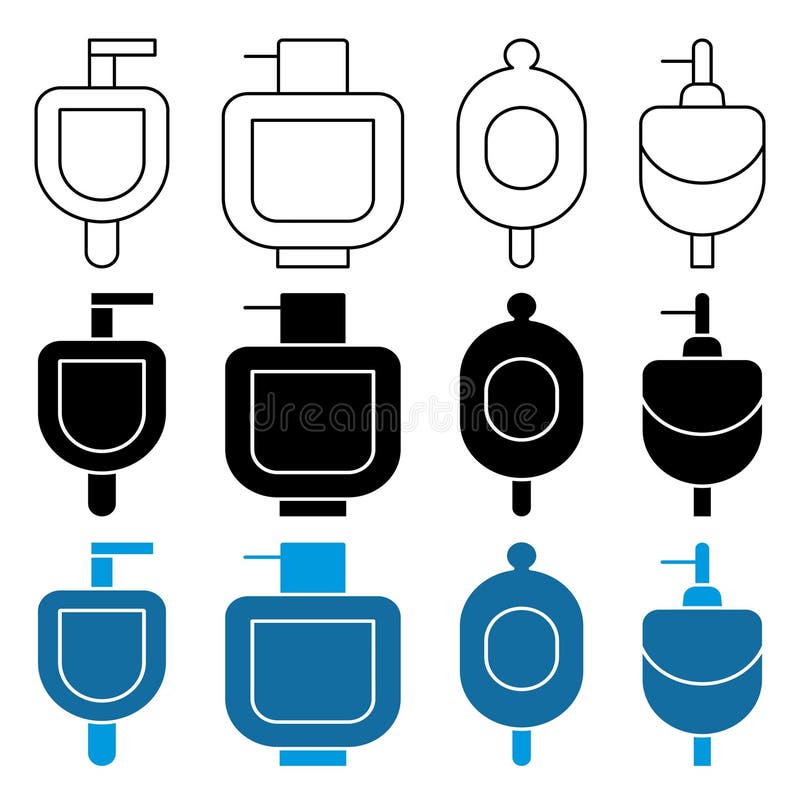 Urinal icon vector stock vector. Illustration of outline - 348102611