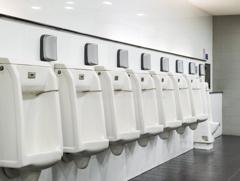 Urinal row stock photo. Image of domestic, room, object - 43871328