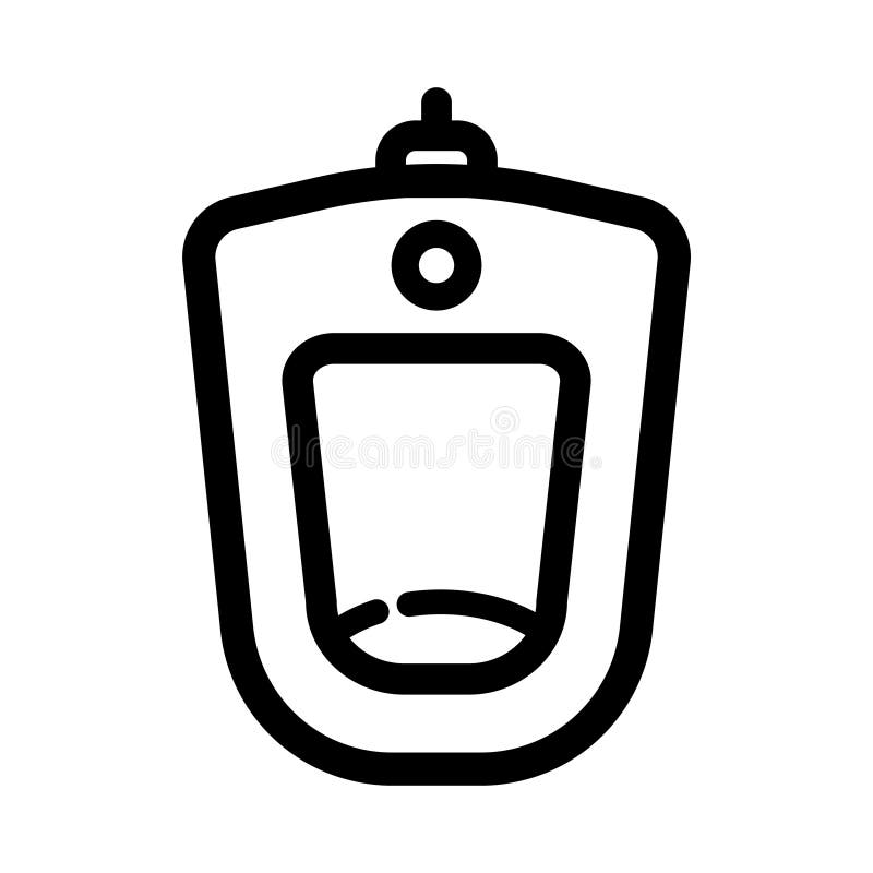 Urinal Vector Icon in Outline Style Stock Vector - Illustration of ...