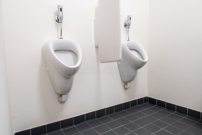 Urinal on the wall stock image. Image of flush, restroom - 174264179