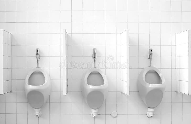 Urinals for Men To Urinate and Hand Washing Point in the Male Toilet at ...