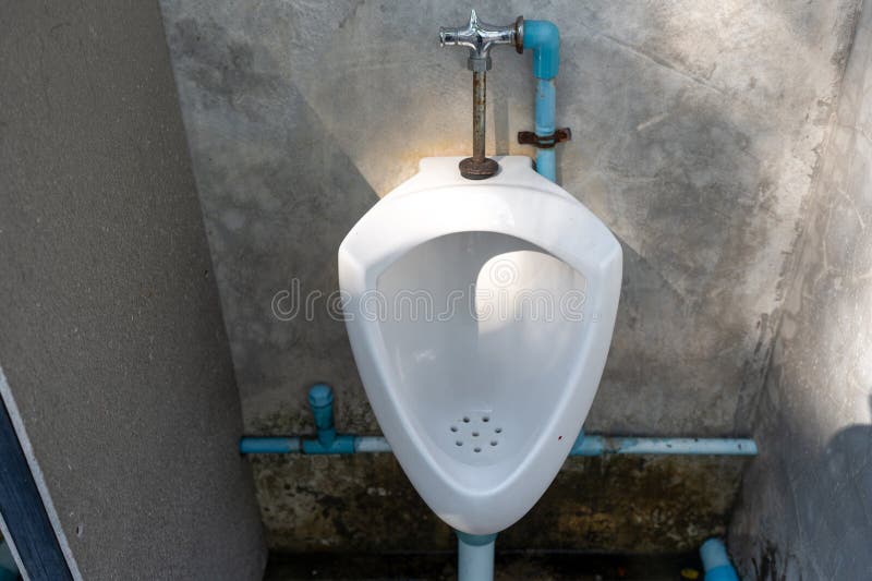 Urinals Bowl on a Loft Wall Style, White Toilet Bowl Stock Image - Image of style, white: 381894167