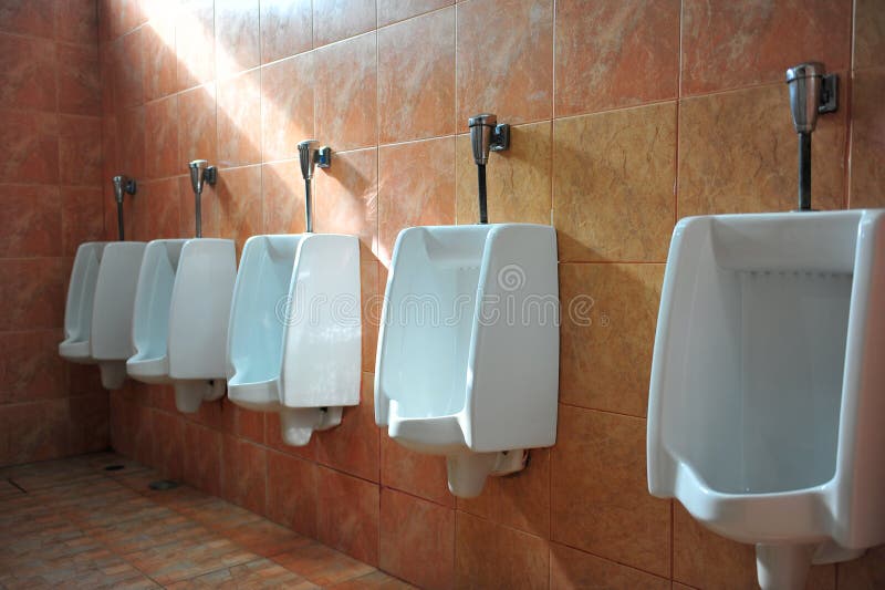 Urinals stock image. Image of water, urine, male, public - 32796505