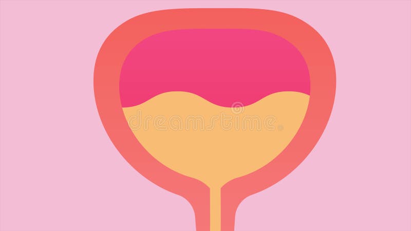 Urinary Incontinence. Abstract Loop Animation Stock Video - Video of ...