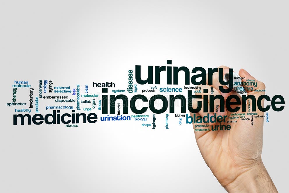 Urinary Incontinence Word Cloud Stock Photo - Image of prostate ...