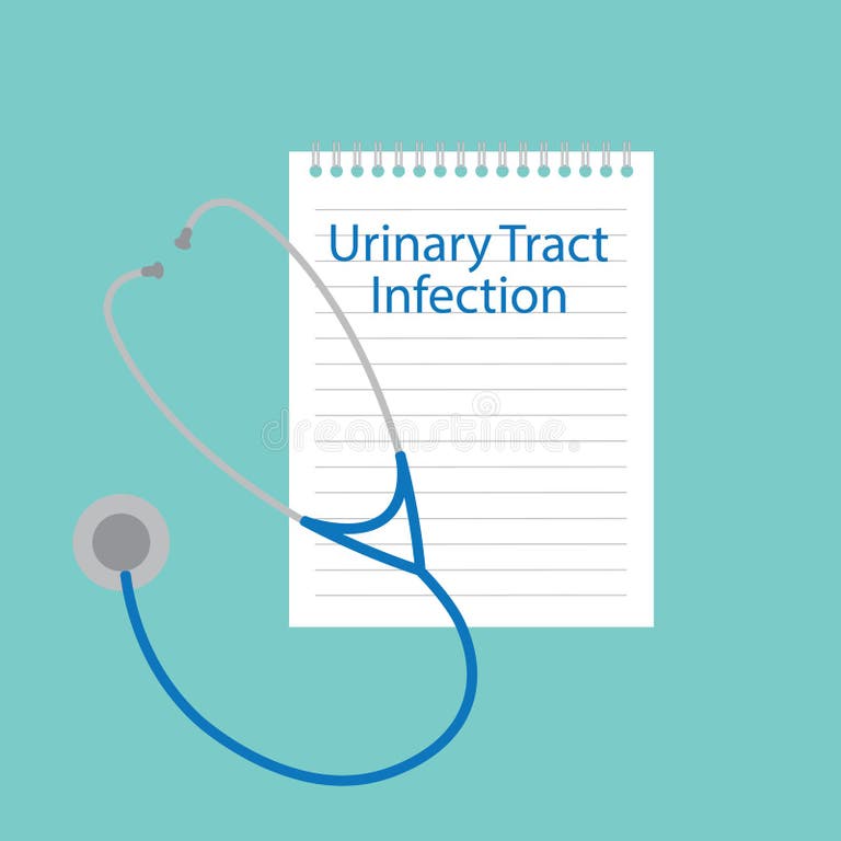 Urinary Tract Infection Written in a Notebook Stock Vector ...