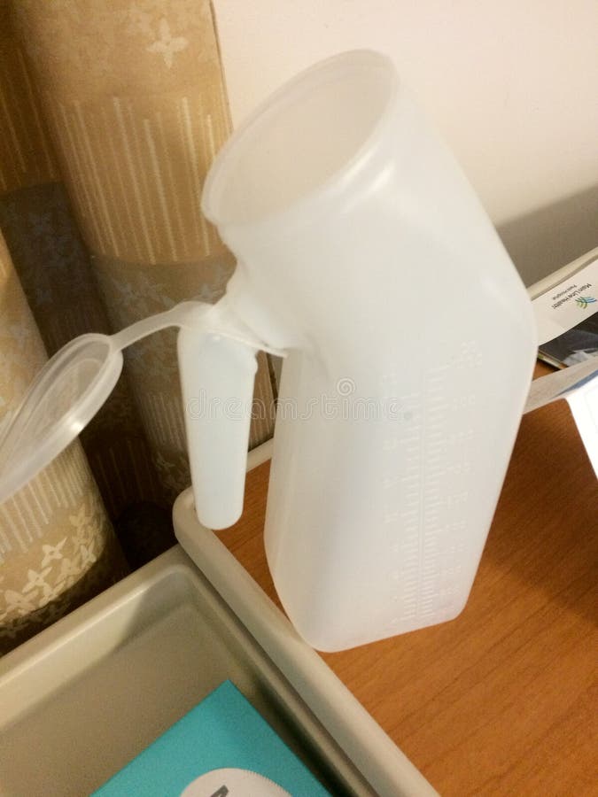 Urine Bottle Urinal in Hospital Stock Photo - Image of mask, equipment ...