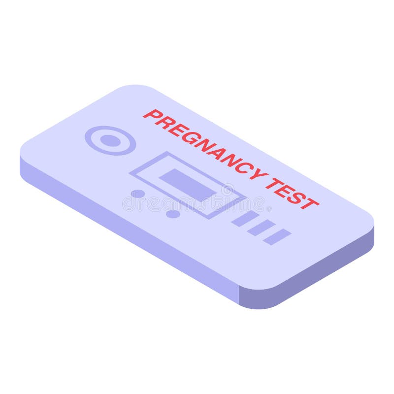 Urine Pregnant Test Icon Isometric Vector. Negative Pregnancy Stock ...