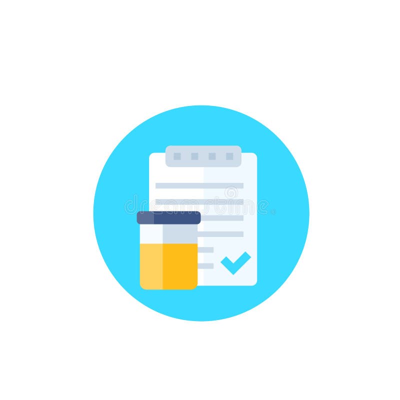 Urine Test Results Vector Icon Stock Vector - Illustration of ...