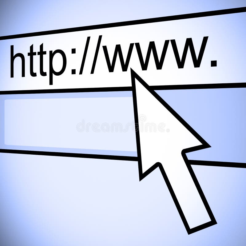 URL del web browser stock de ilustración. Ilustración de imagen - 25615474