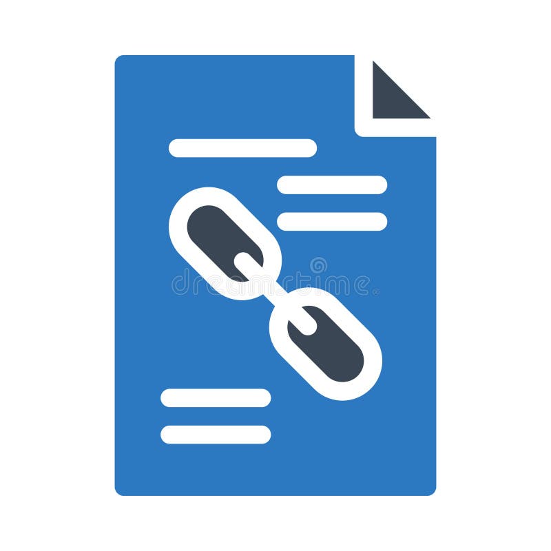 URL File Vector Glyph Color Icon Stock Illustration - Illustration of ...