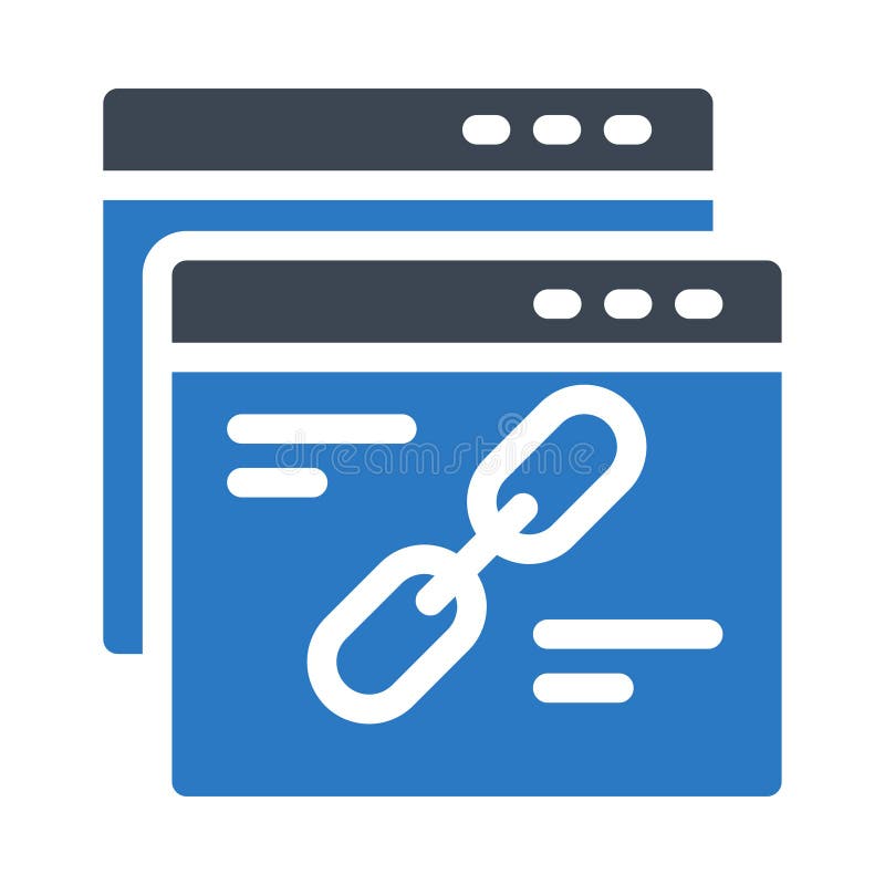 URL glyph flat vector icon stock vector. Illustration of glyph - 158469960