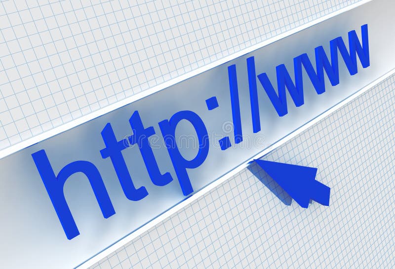 URL Nella Riga Di Indirizzo Illustrazione di Stock - Illustrazione di ...