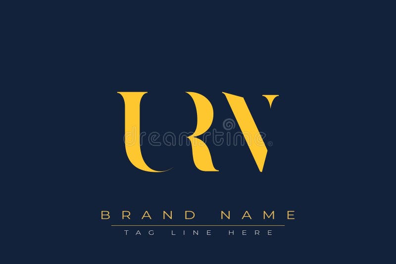 URN Abstract Letter Logo Design Stock Vector - Illustration of logotype ...
