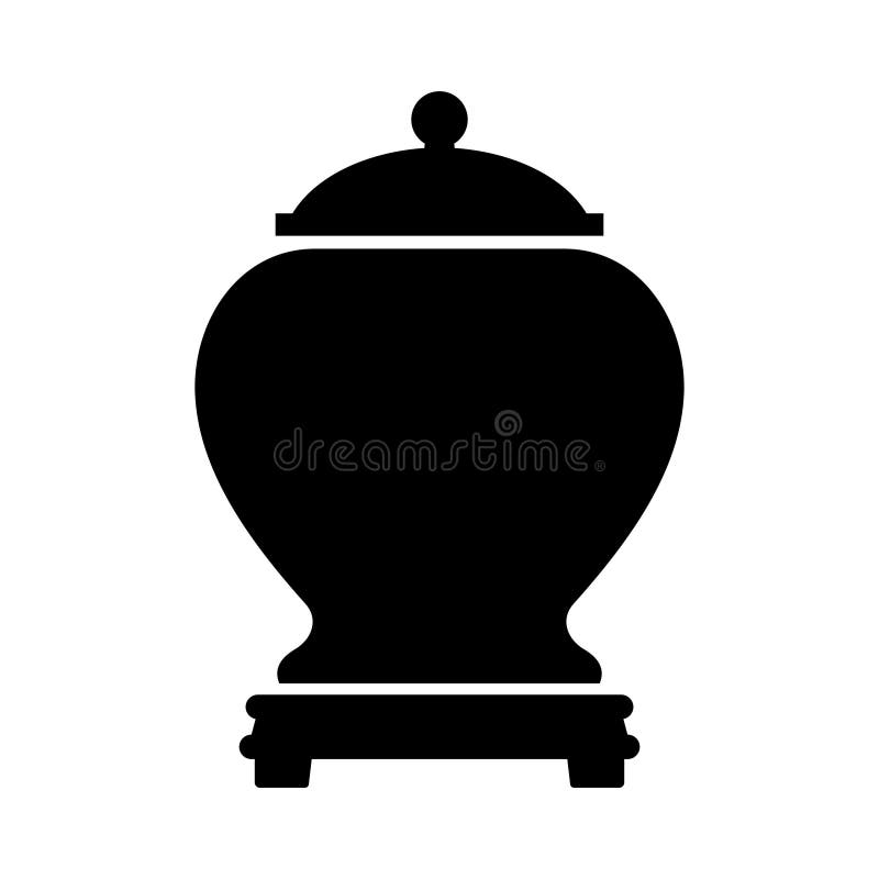 Urn for ashes stock vector. Illustration of grave, object - 86047836