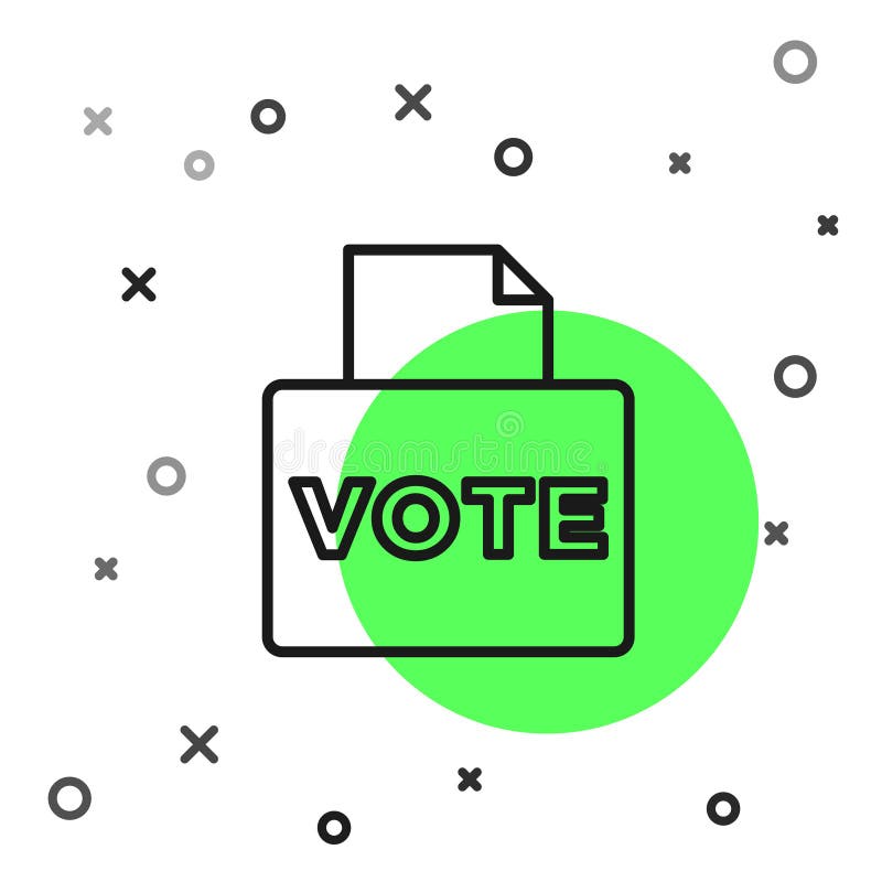 Urna O Urna Con Icono De Sobre Aislado Sobre Fondo Blanco. Vector ...