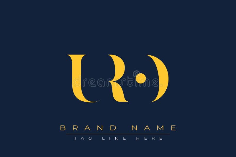 URO Abstract Letter Logo Design Stock Vector - Illustration of initial ...