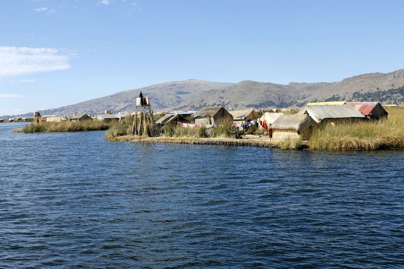 Uros Floating Islands at Titicaca, Peru Stock Photo - Image of bolivia ...