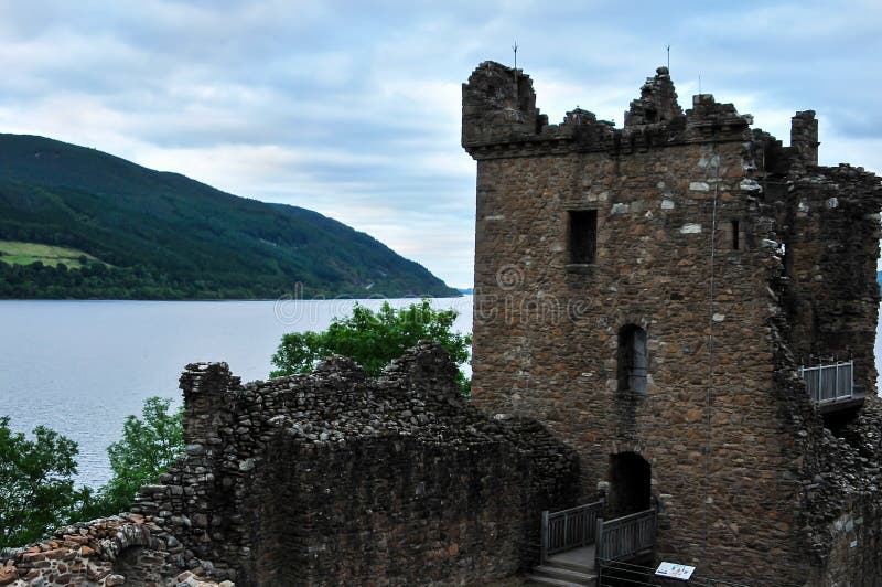 Urquart Castle Near Loch Ness Stock Image - Image of urquart, value ...