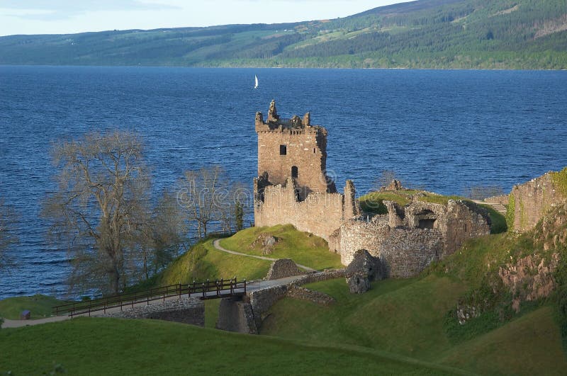 Urquhart Castle stock photo. Image of castle, monster - 1106834